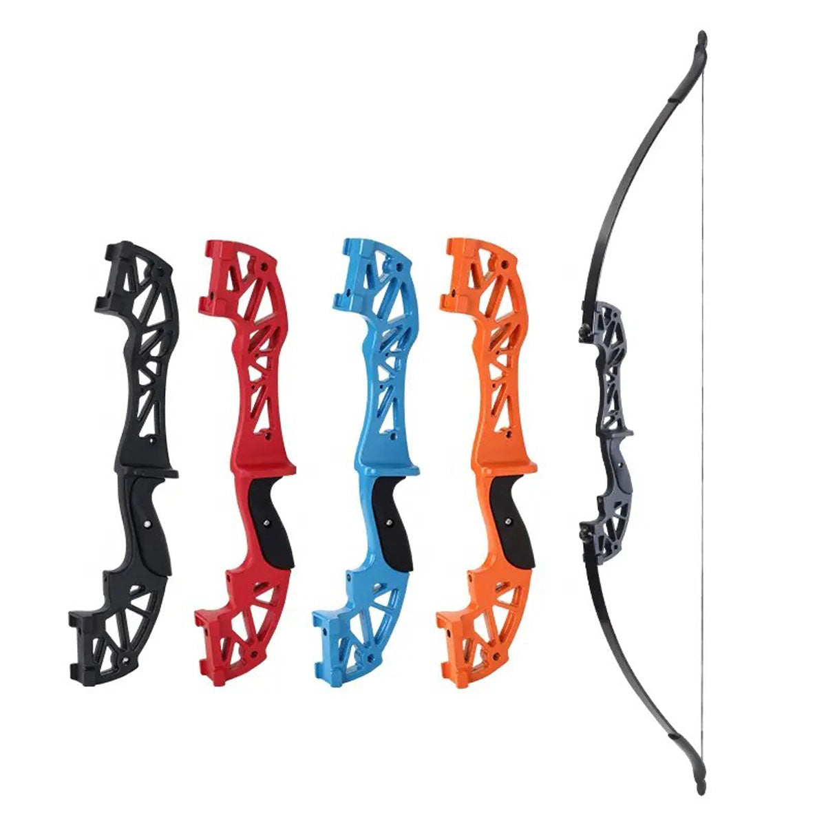 New Powerful Archery Straight Metal Recurve Bow 4 Color variations ...